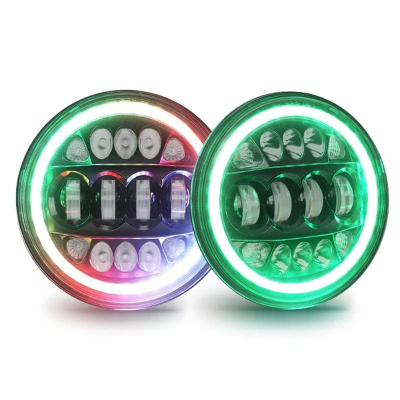 Jeep JK LED Headlights with RGB-W Halo — SUPAREE