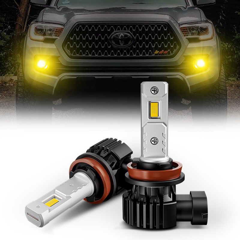 H8 H11 H16 LED Bulbs Amber Fog Lights for Toyota Tacoma — SUPAREE