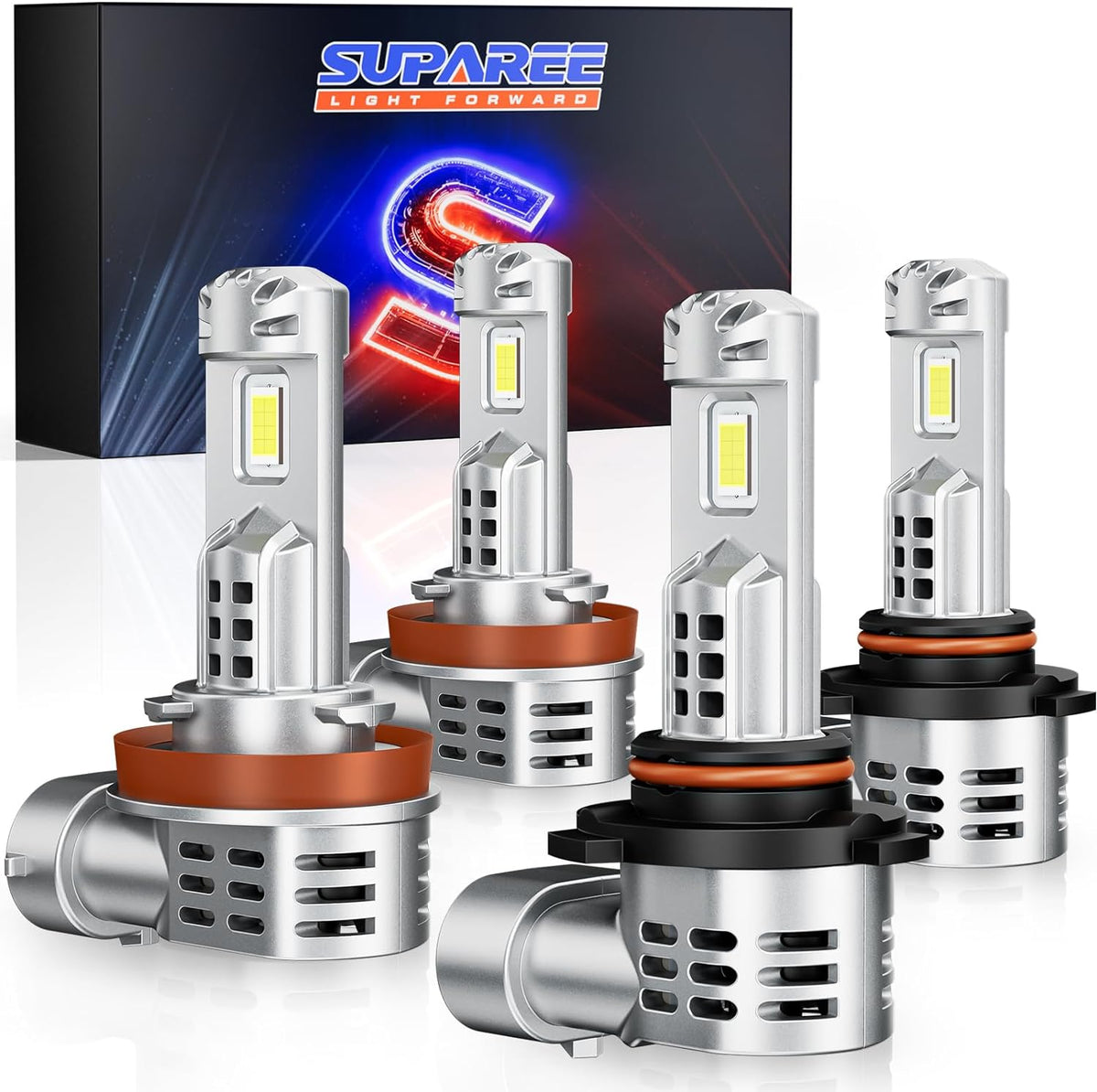 SUPAREE 9005+H11 LED Headlight Bulbs Set for 2015-2020 F150