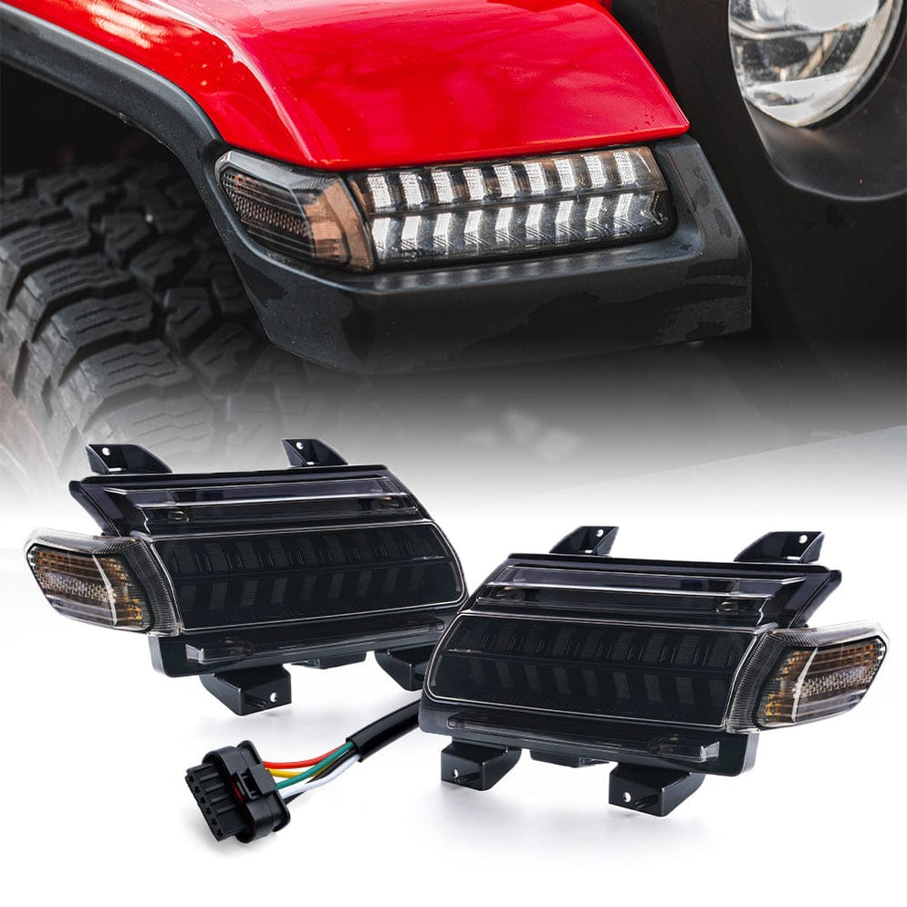 Jeep Sequential LED Turn Signal & Park Lights for JL JLU JT — SUPAREE