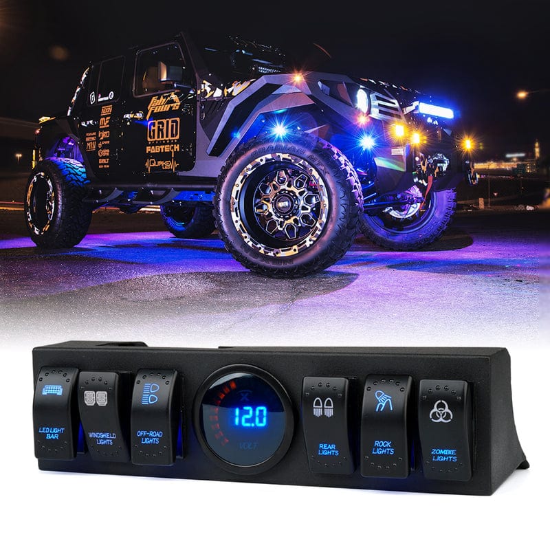6 Rocker Switch Panel for Jeep Wrangler 2009-2018 JK JKU - SUPAREE
