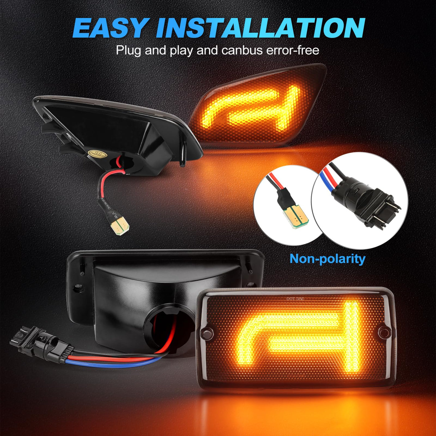 Jeep Wrangler TJ LED Turn Signal & Side Marker Lights — SUPAREE