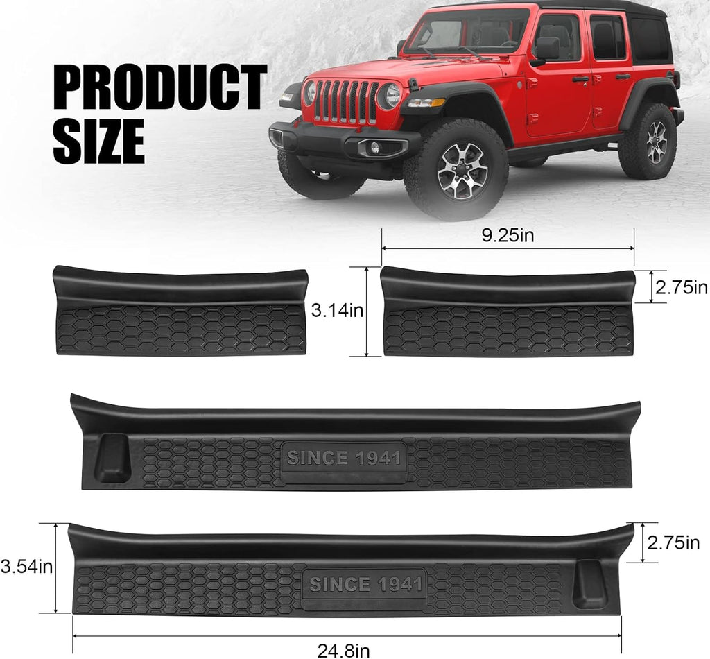Suparee Jeep Door Sill Guards Kit with "1941" for 2018+ JL JLU JT 4 ...