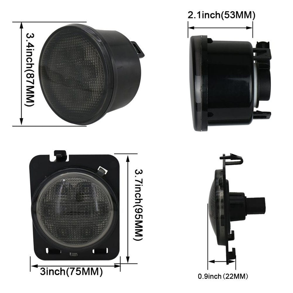 Suparee Jeep Wrangler JK LED Turn Signals & Side Marker Lights Kits ...