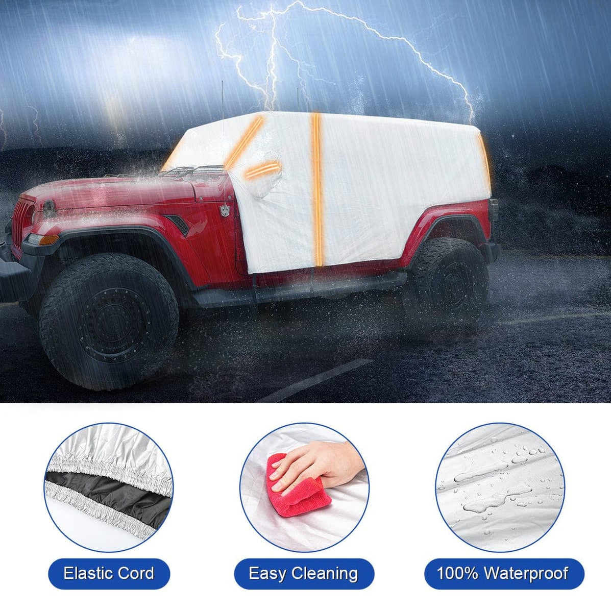 Jeep Wrangler Cover Waterproof 4 Door for 2007-2024 — SUPAREE