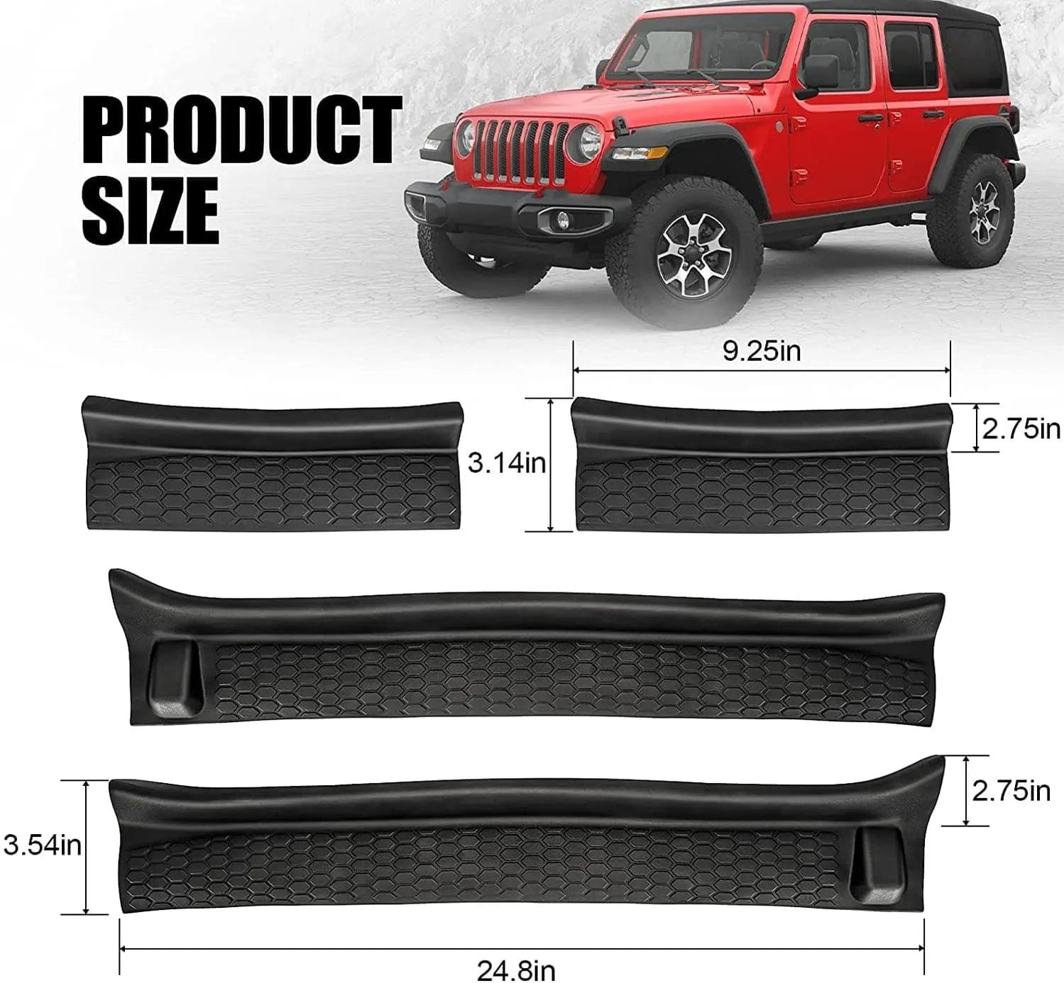 Jeep Door Sill Guards Kit for 2018-2024 Wrangler JL JLU JT — SUPAREE