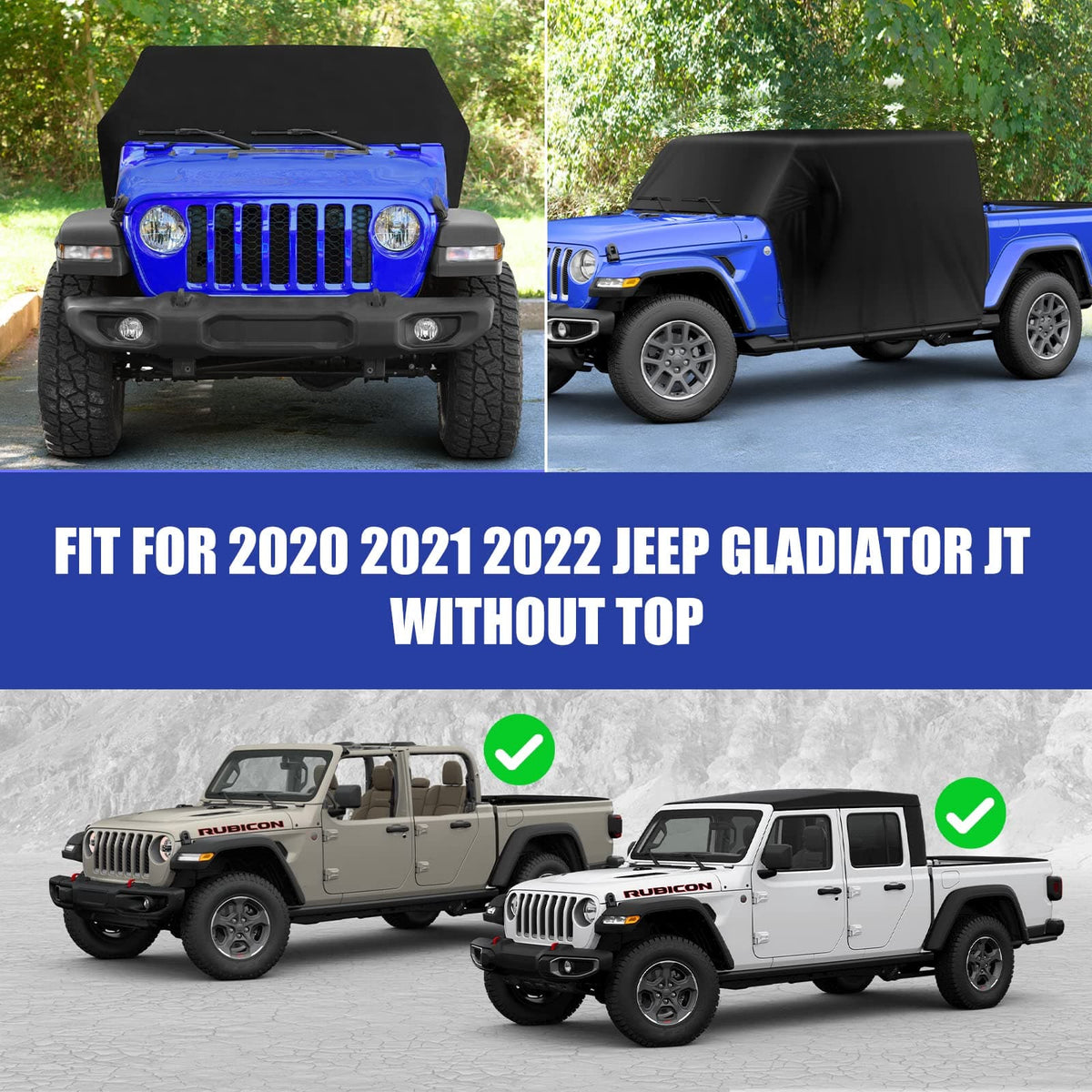 SUPAREE Jeep Gladiator Cab Cover for 2020-2022 JT 4 Door