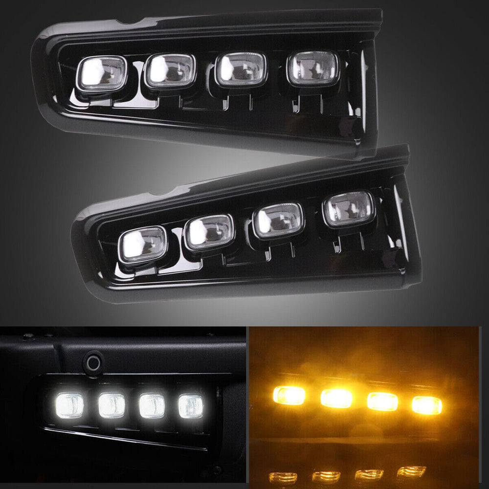 Suapree Ford Bronco LED Fog Light Kit With White